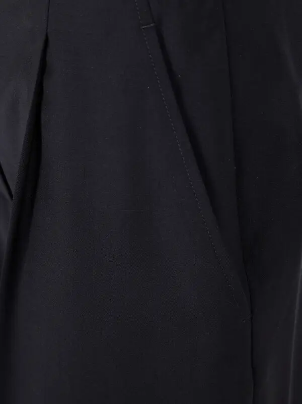 Alexander Wang High Waisted Pleated Trousers With Logo Elastic Waistband