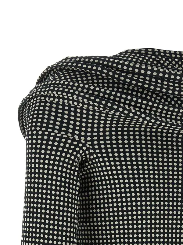 Junya Watanabe Polka Dot Mini Dress With Sculptural Top