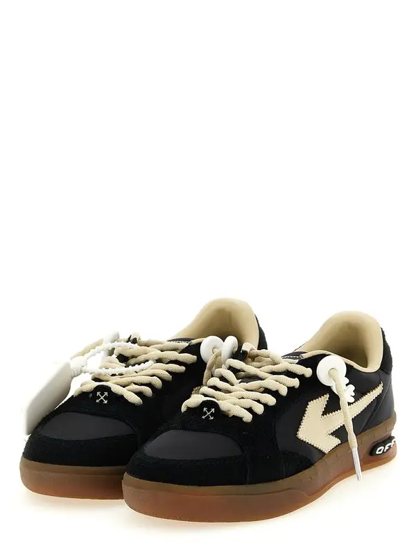Off-White End Of Play" Nylon And Suede Sneakers - Black
