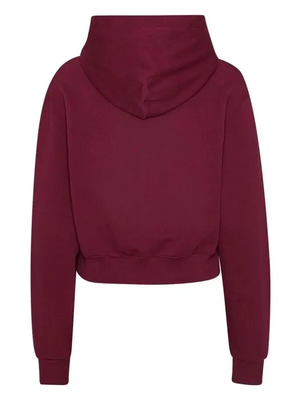 ROTATE BY BIRGER CHRISTENSEN Cropped Terry Back Hoodie - Multicolor