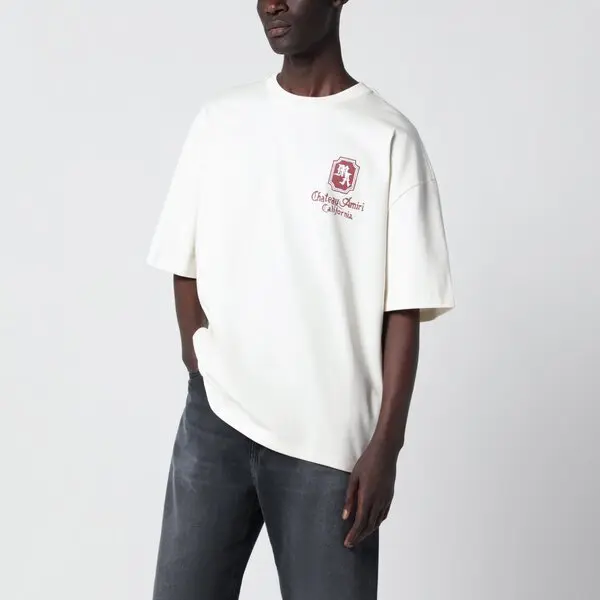 Amiri Chateau California Ivory Cotton T-shirt