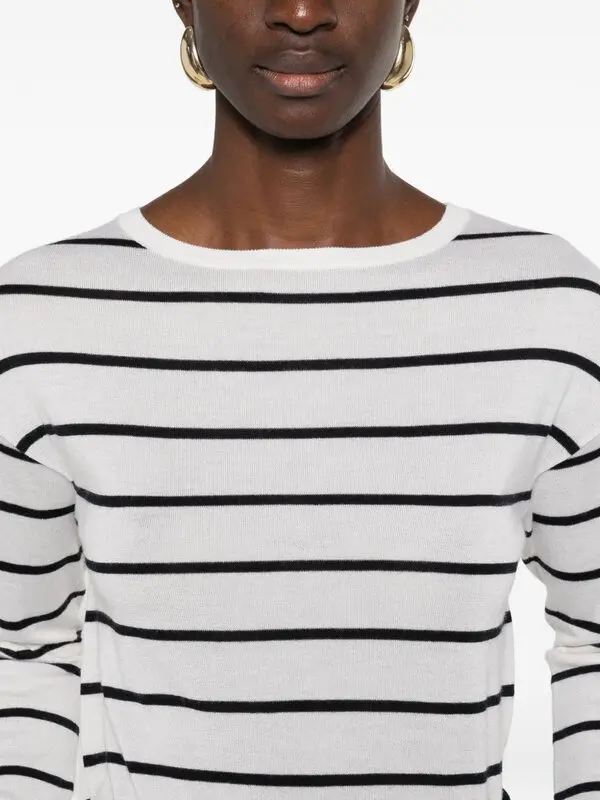 Max Mara Cashmere And Silk Striped Sweater - Multicolor