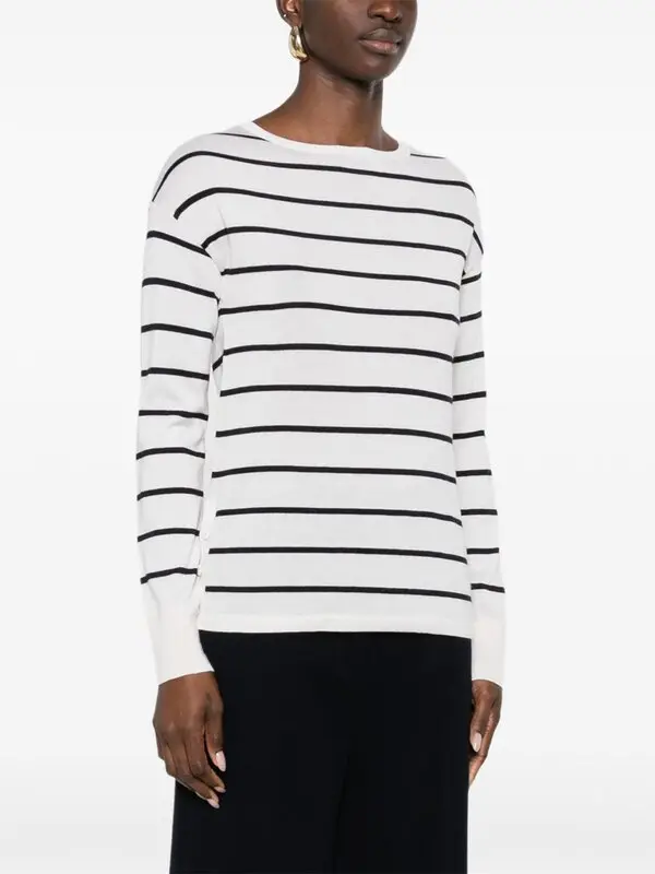 Max Mara Cashmere And Silk Striped Sweater - Multicolor