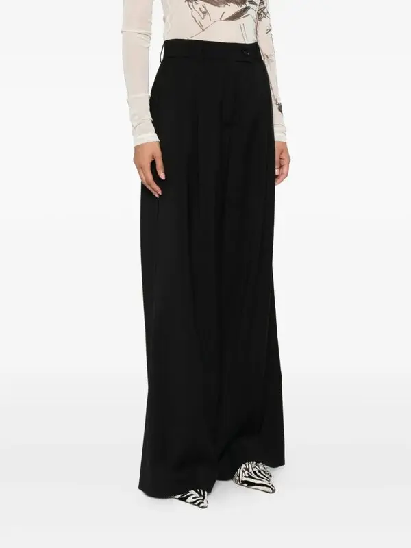 Sportmax Wide Leg Wool Pants - Multicolor