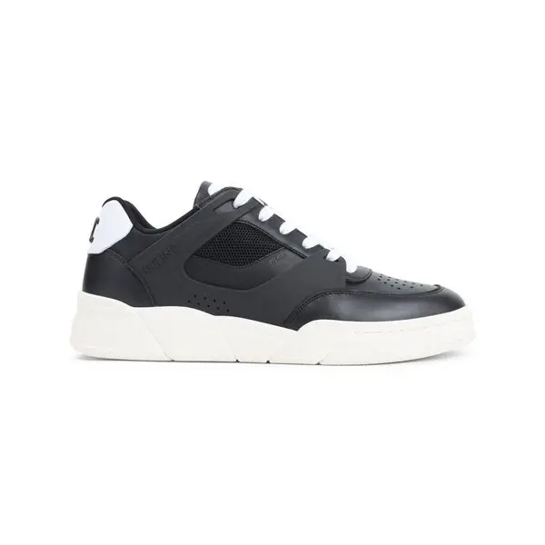 Celine Ct-09 Leather, Rubber And Mesh Sneakers - Black
