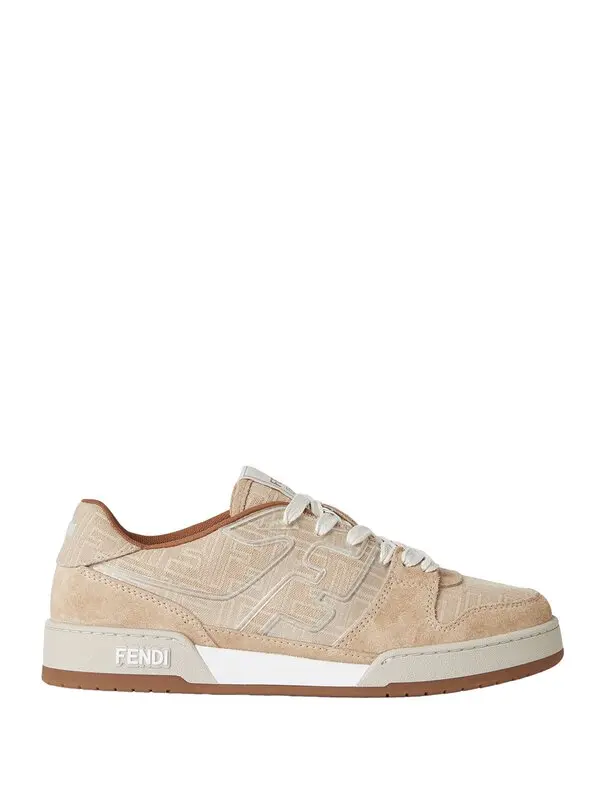 Fendi Jacquard Ff Low Top Sneakers - Multicolor