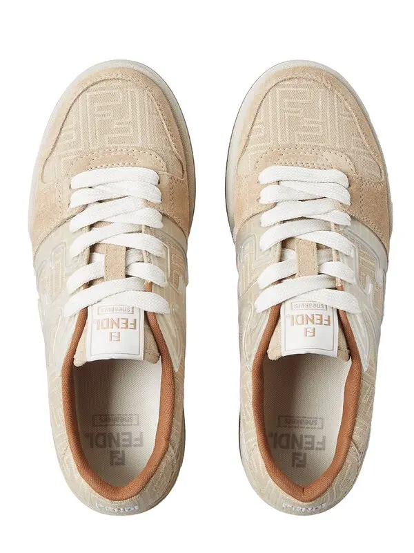 Fendi Jacquard Ff Low Top Sneakers - Multicolor