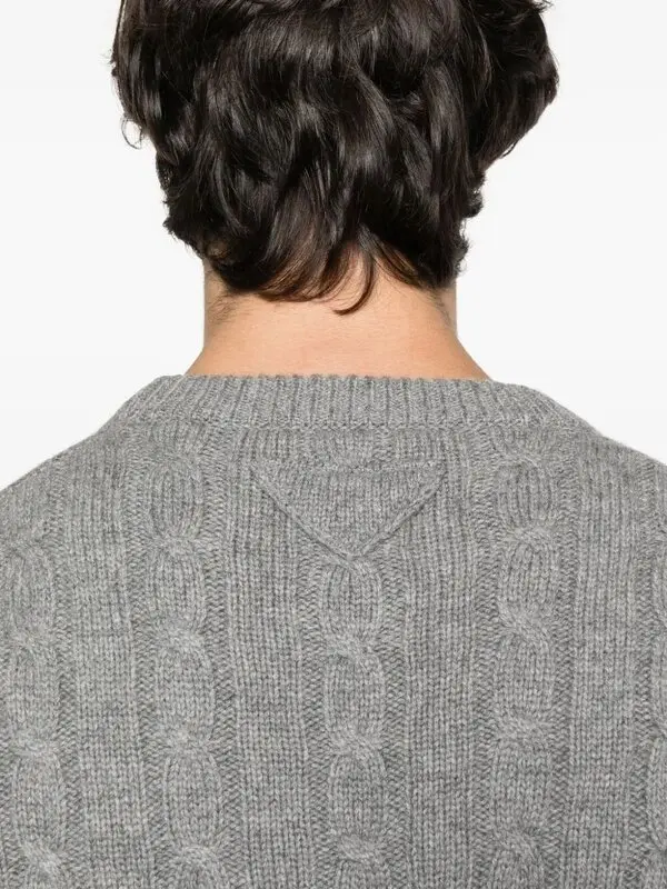 Prada Cashmere Cableknit Sweater - Multicolor