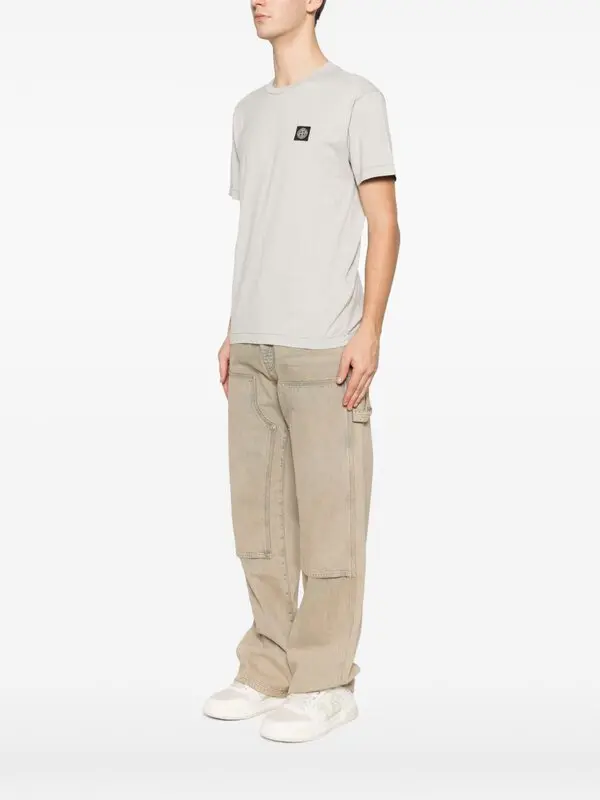 Stone Island Logo Cotton T-shirt