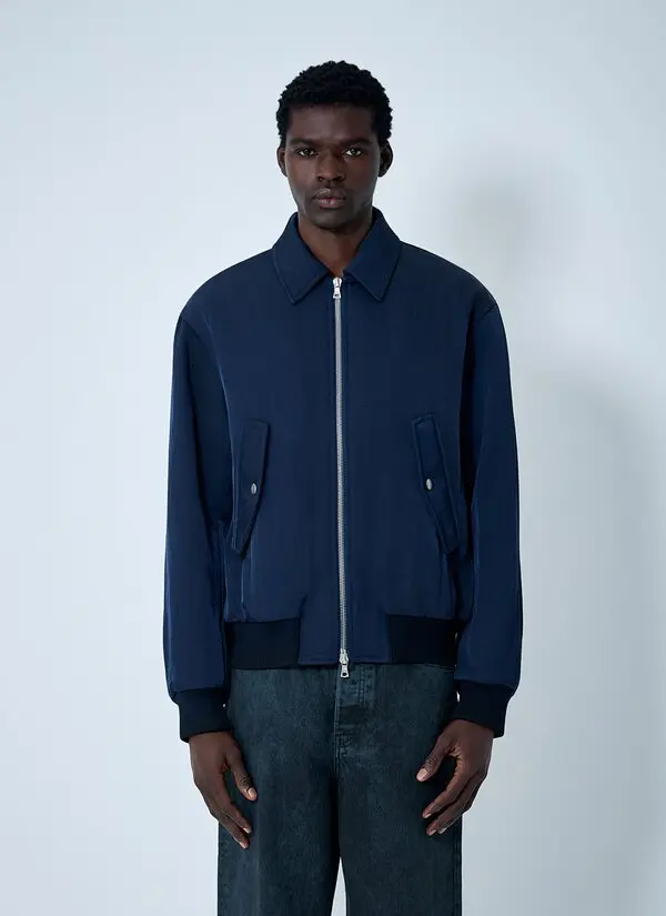 Dries Van Noten Venlo Zip-up Jacket - Blue
