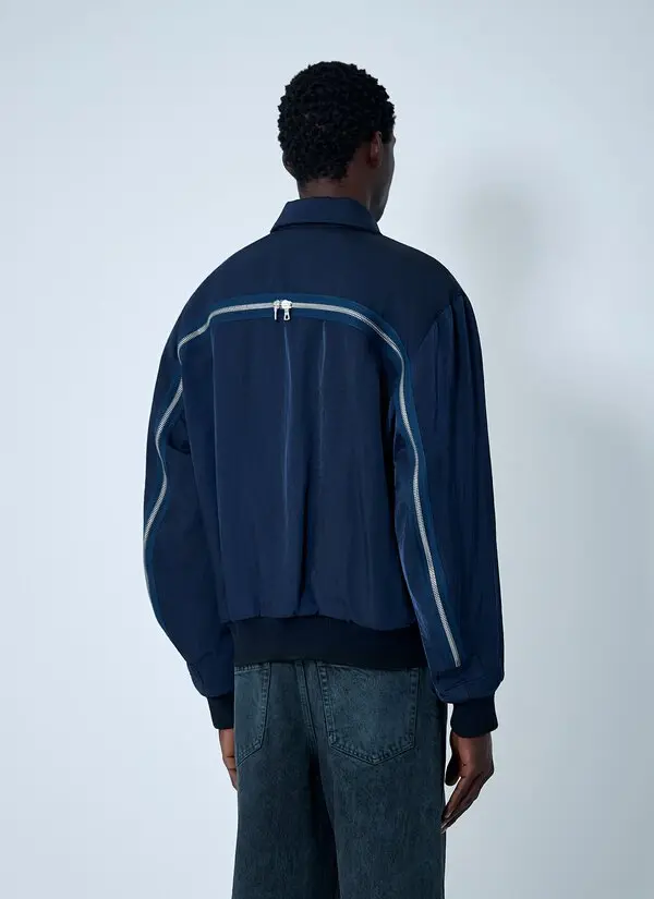 Dries Van Noten Venlo Zip-up Jacket - Blue