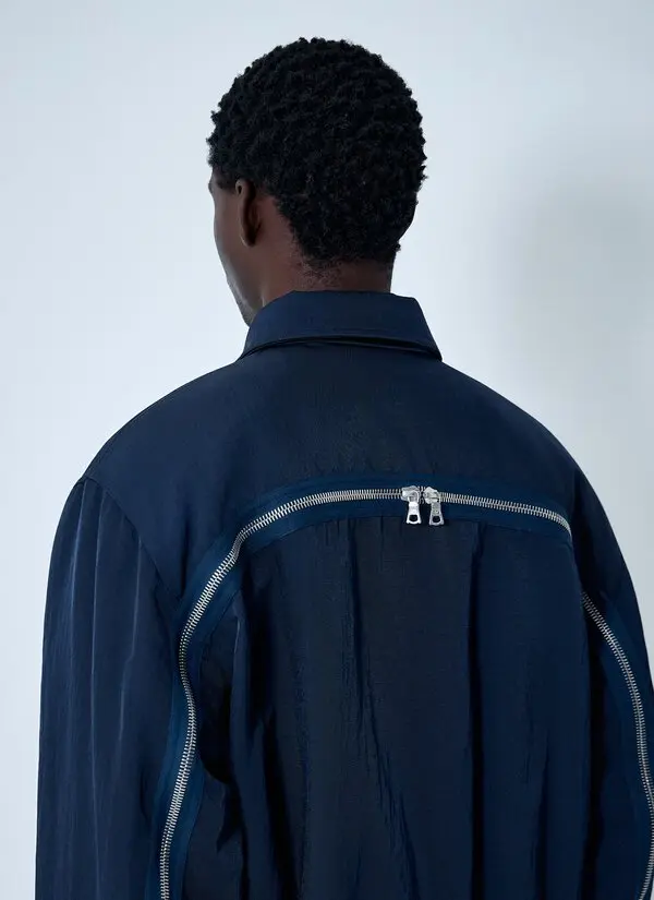 Dries Van Noten Venlo Zip-up Jacket - Blue