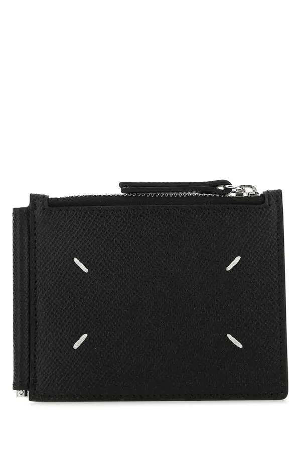 MAISON MARGIELA Leather Card Holder - Black