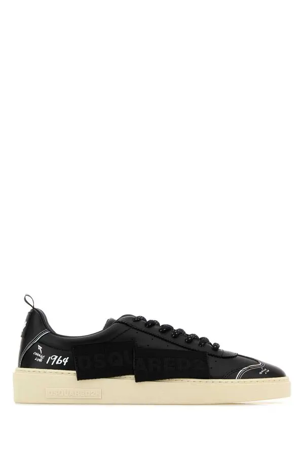 Dsquared2 Leather Rider Sneakers - Black