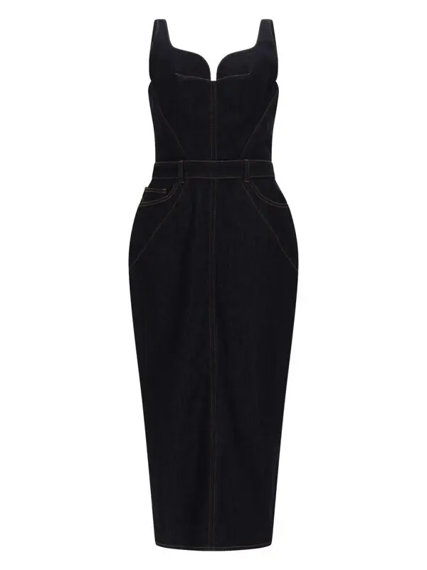 Givenchy Raw Denim Dress - Blue
