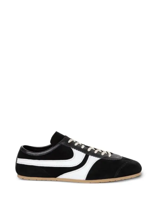 Dries Van Noten Suede And Leather Insert Sneakers
