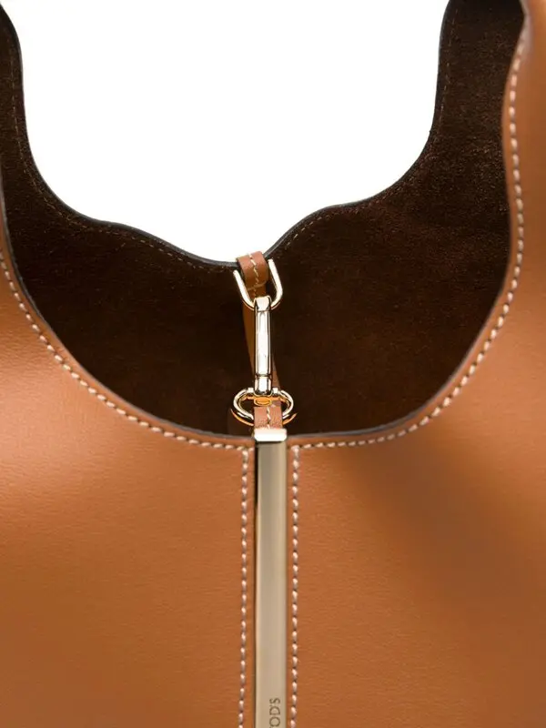 TOD'S Leather Tote Bag - Brown