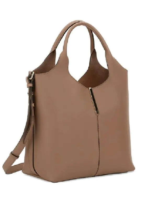 TOD'S Leather Tote Bag - Brown