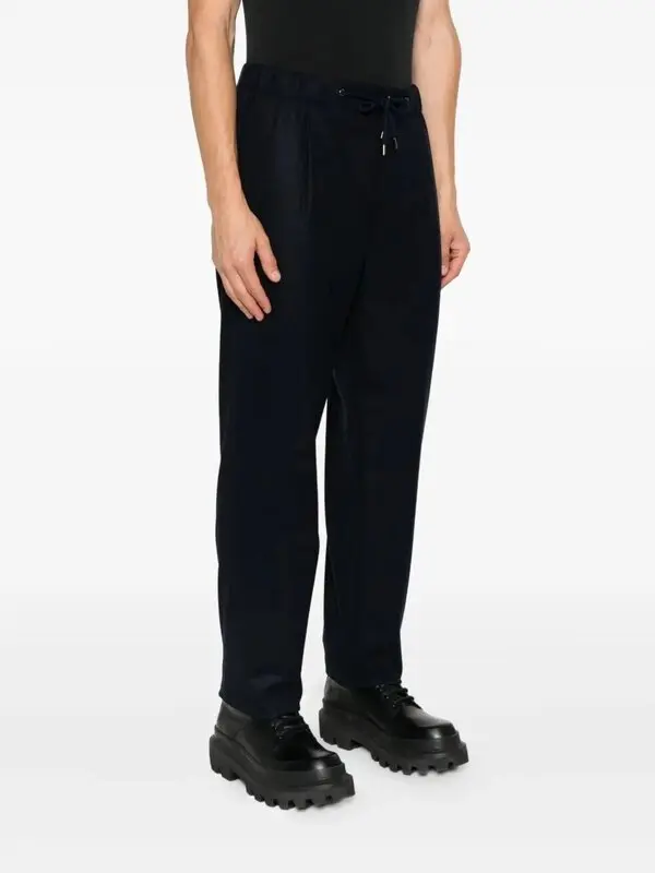 Giorgio Armani Cashmere Blend Drawstring Trousers - Multicolor