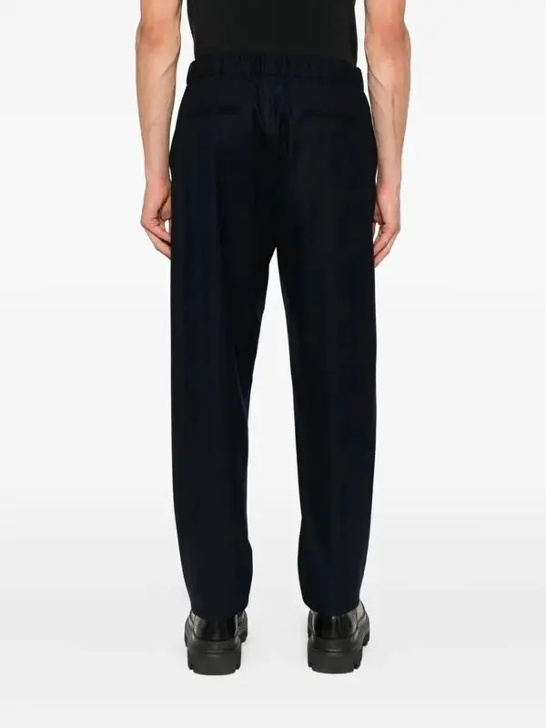 Giorgio Armani Cashmere Blend Drawstring Trousers - Multicolor