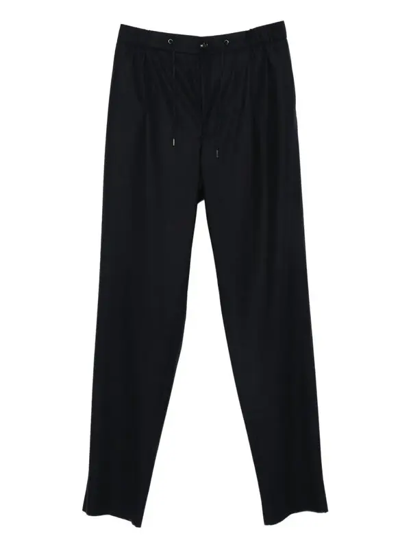 Giorgio Armani Cashmere Blend Drawstring Trousers - Multicolor