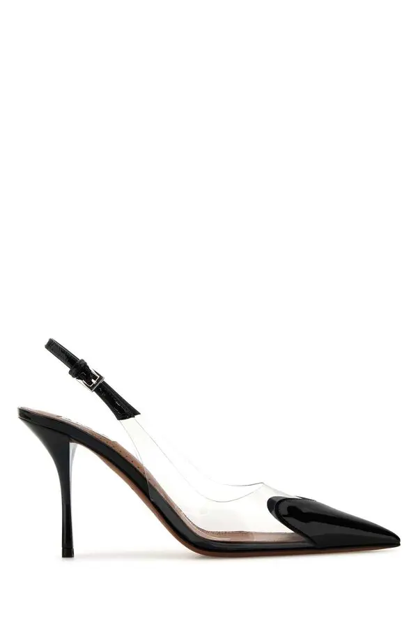 Alaïa Two-tone Pvc And Leather Pumps - Black