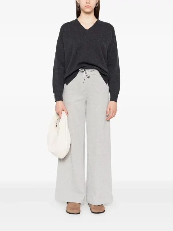 Peserico Cashmere V-neck Sweater - Multicolor