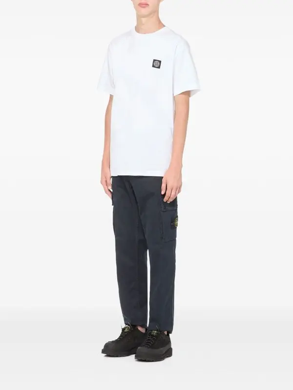 Stone Island Logo Cotton T-shirt - Multicolor