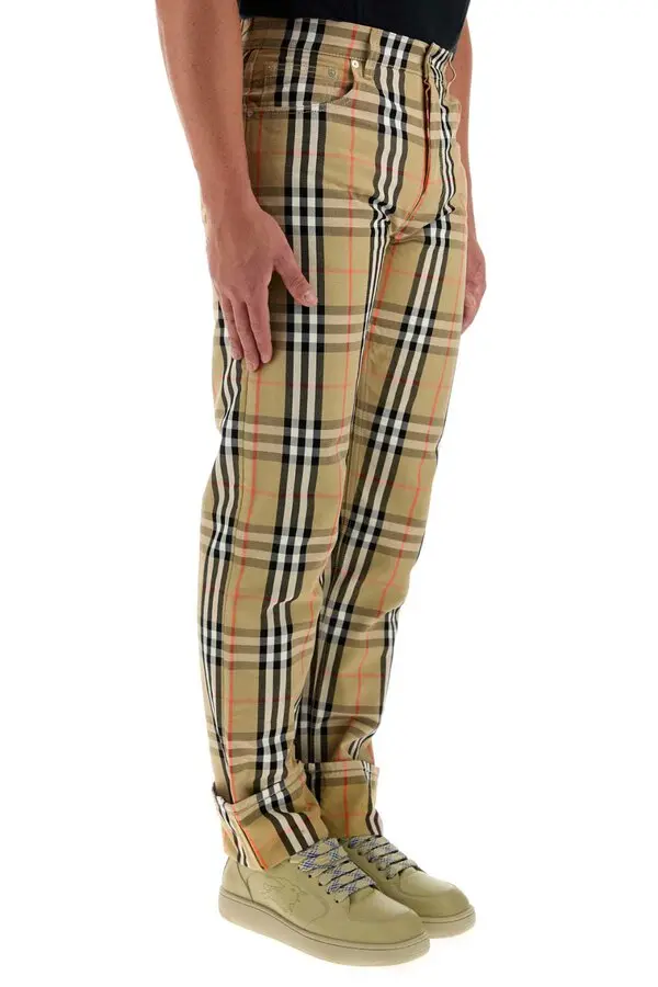 Burberry Embroidered Canvas Pants