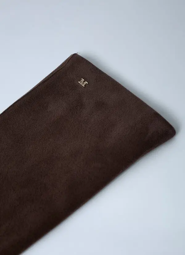 Max Mara Extended Length Suede Gloves - Brown
