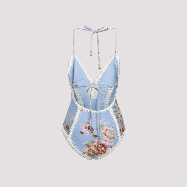 Zimmermann Awaken Crochet One Piece Swimwear - Blue