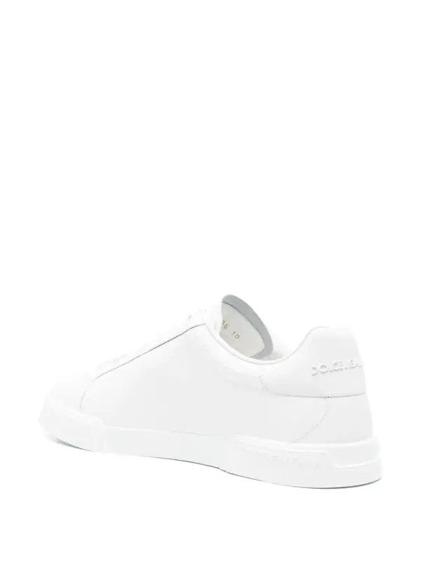 Dolce & Gabbana Portofino Light Leather Sneakers - White