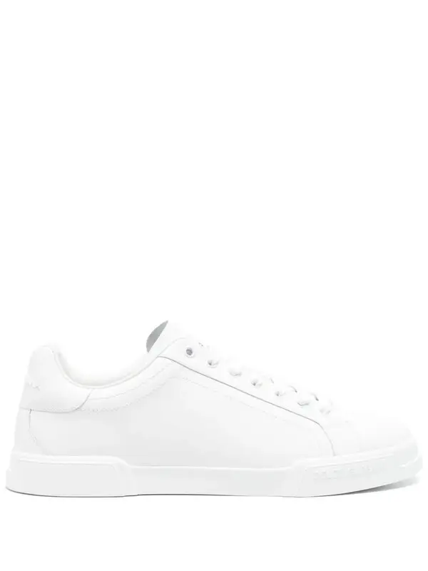 Dolce & Gabbana Portofino Light Leather Sneakers - White