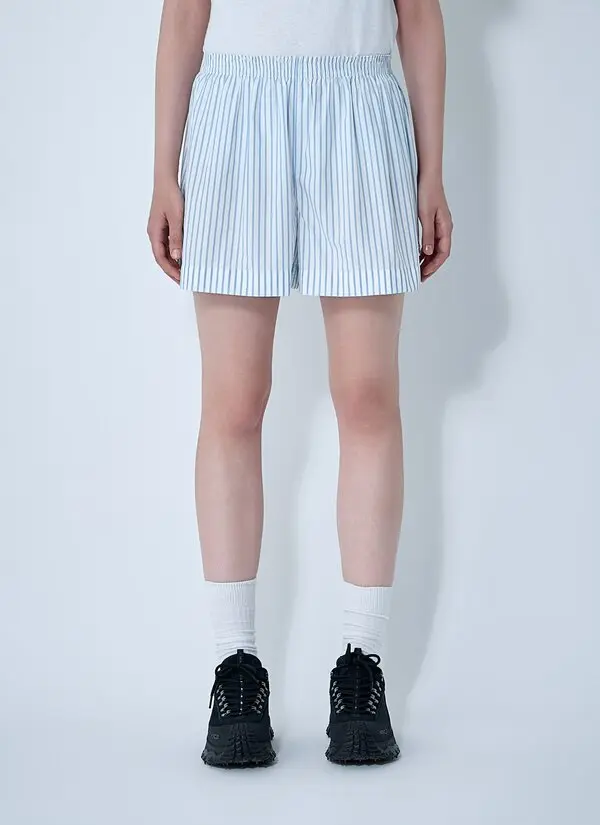 Moncler Striped Drawstring Shorts - White