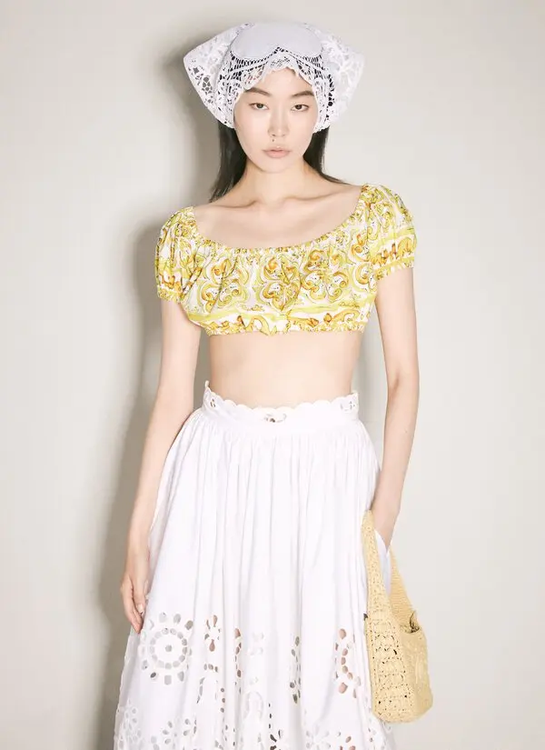 Dolce & Gabbana Broderie Anglaise Triangle Bandana