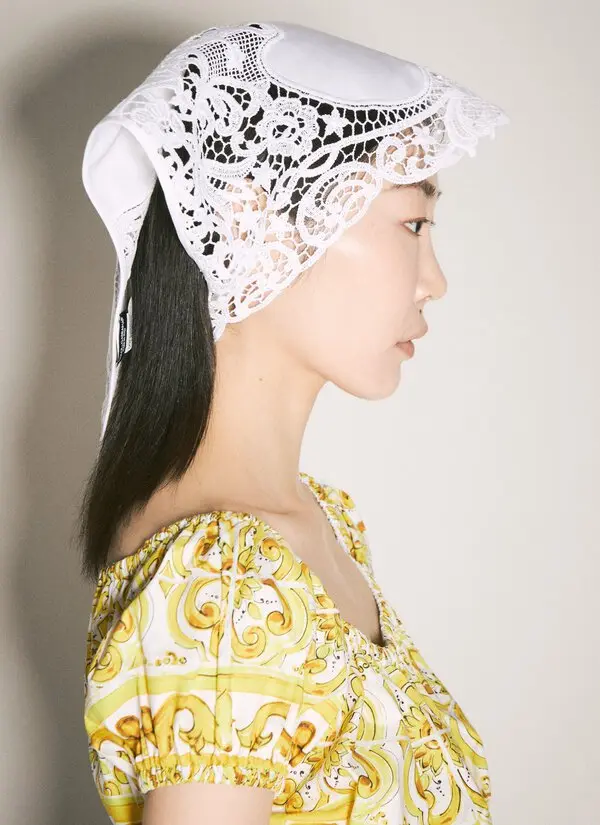 Dolce & Gabbana Broderie Anglaise Triangle Bandana