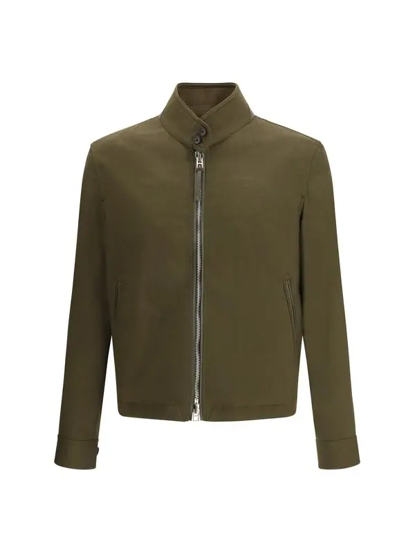 TOM FORD Harrington Jacket With Zip-up Closure - Green