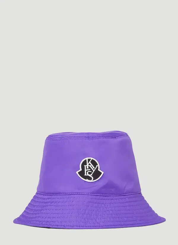 Moncler X Alicia Keys Logo Patch Bucket Hat - Purple
