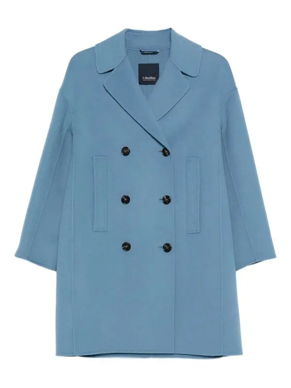 Max Mara Wool Double-breasted Coat - Multicolor