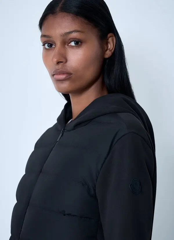 Moncler Quilted Hooded Zip-up Cardigan