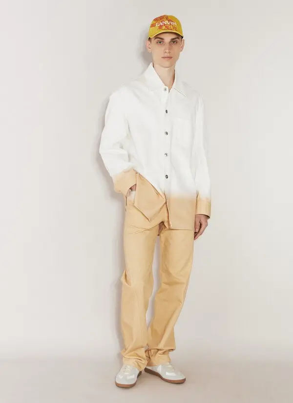 LANVIN Gradient-effect Twisted Jeans