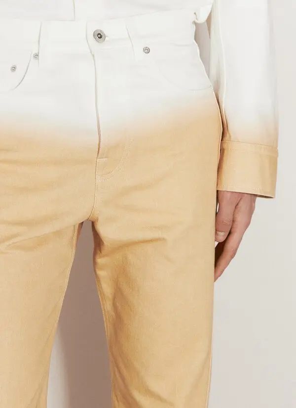 LANVIN Gradient-effect Twisted Jeans