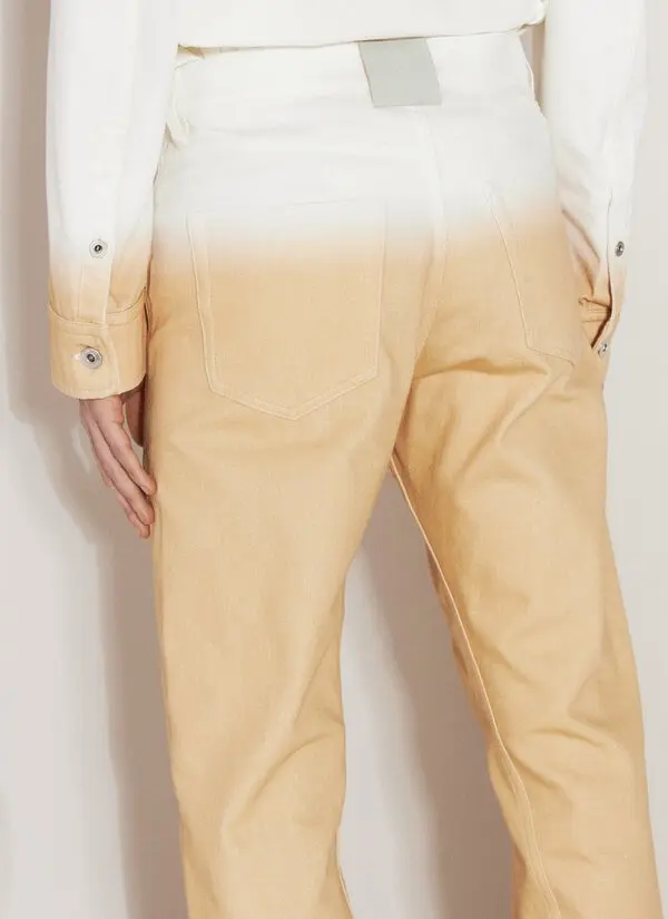 LANVIN Gradient-effect Twisted Jeans