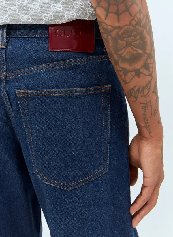 Gucci Classic Fit Denim Jeans - Blue