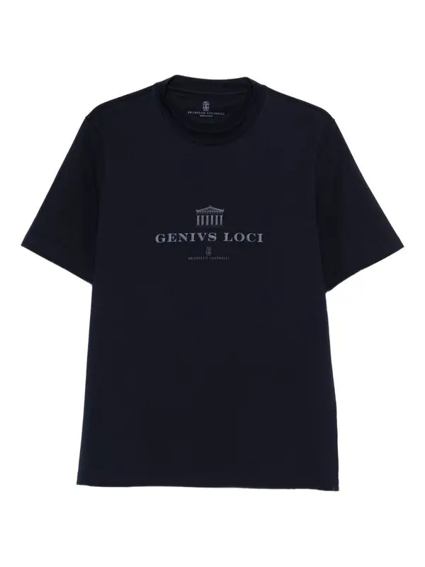 Brunello Cucinelli Logo Cotton T-shirt