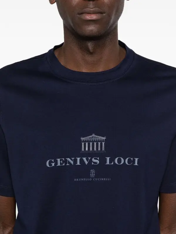 Brunello Cucinelli Logo Cotton T-shirt
