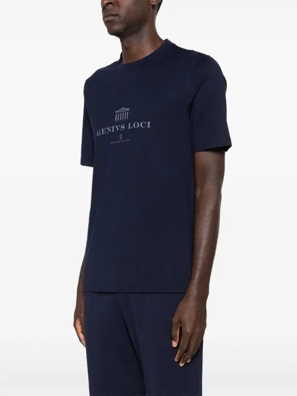Brunello Cucinelli Logo Cotton T-shirt