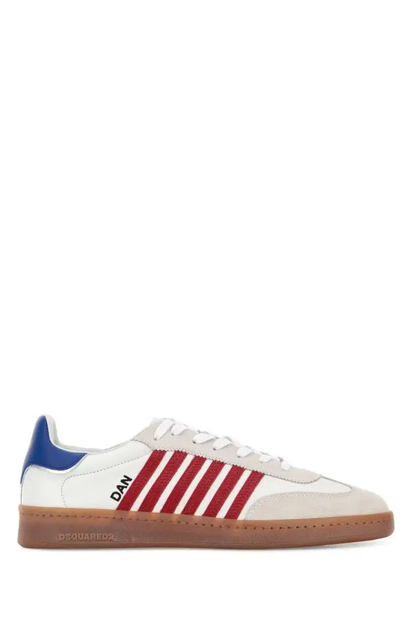 Dsquared2 Leather Boxer Sneakers - White