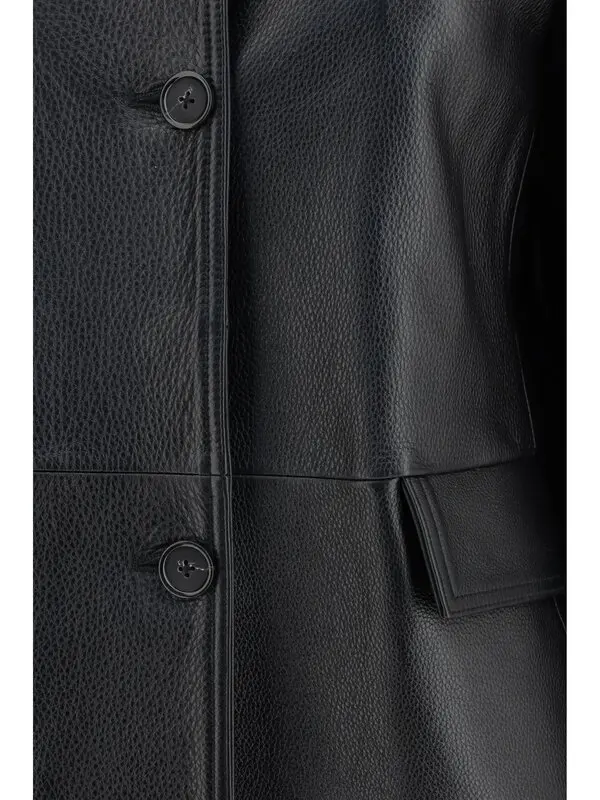 TOTEME Grained Leather Jacket