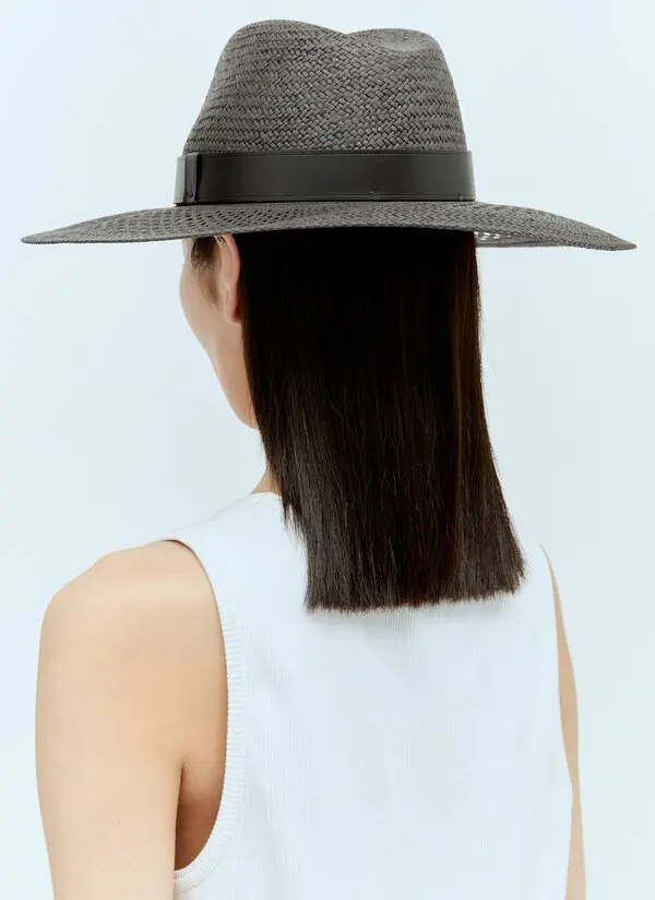 Max Mara Paper Yarn Hat With Flat Brim